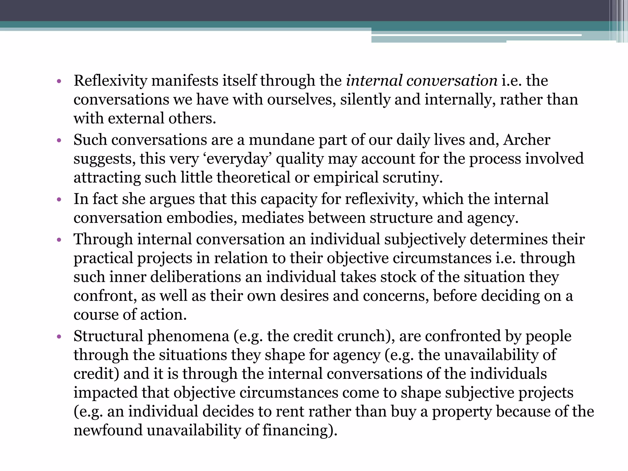 Reflexivity and culture | PPTX