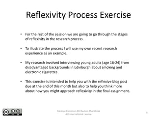 Reflexivity lecture and continuous exercise | PPTX