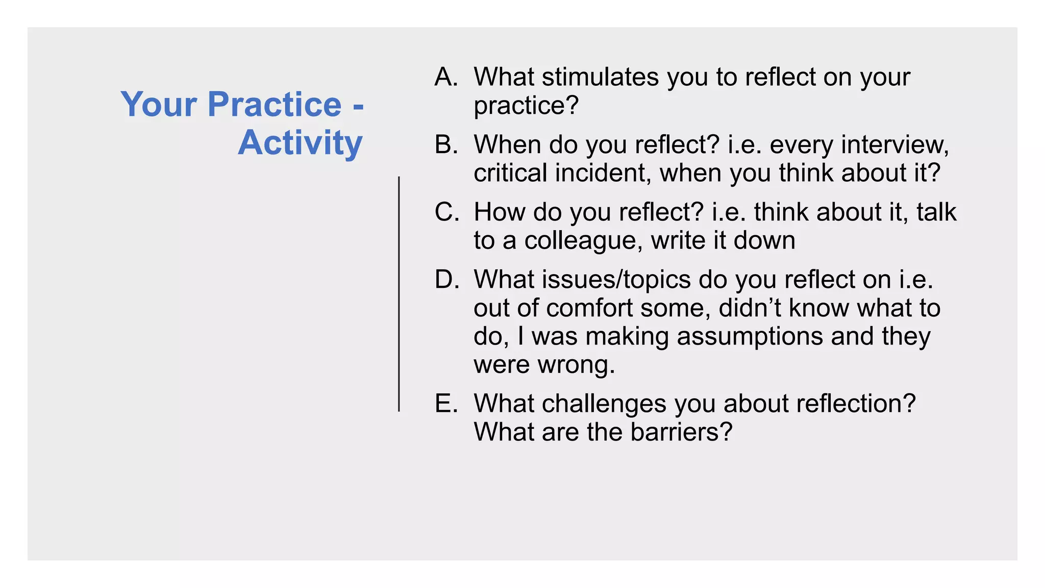 The importance of the reflexive practice in career guidance and ...