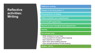 The importance of the reflexive practice in career guidance and ...