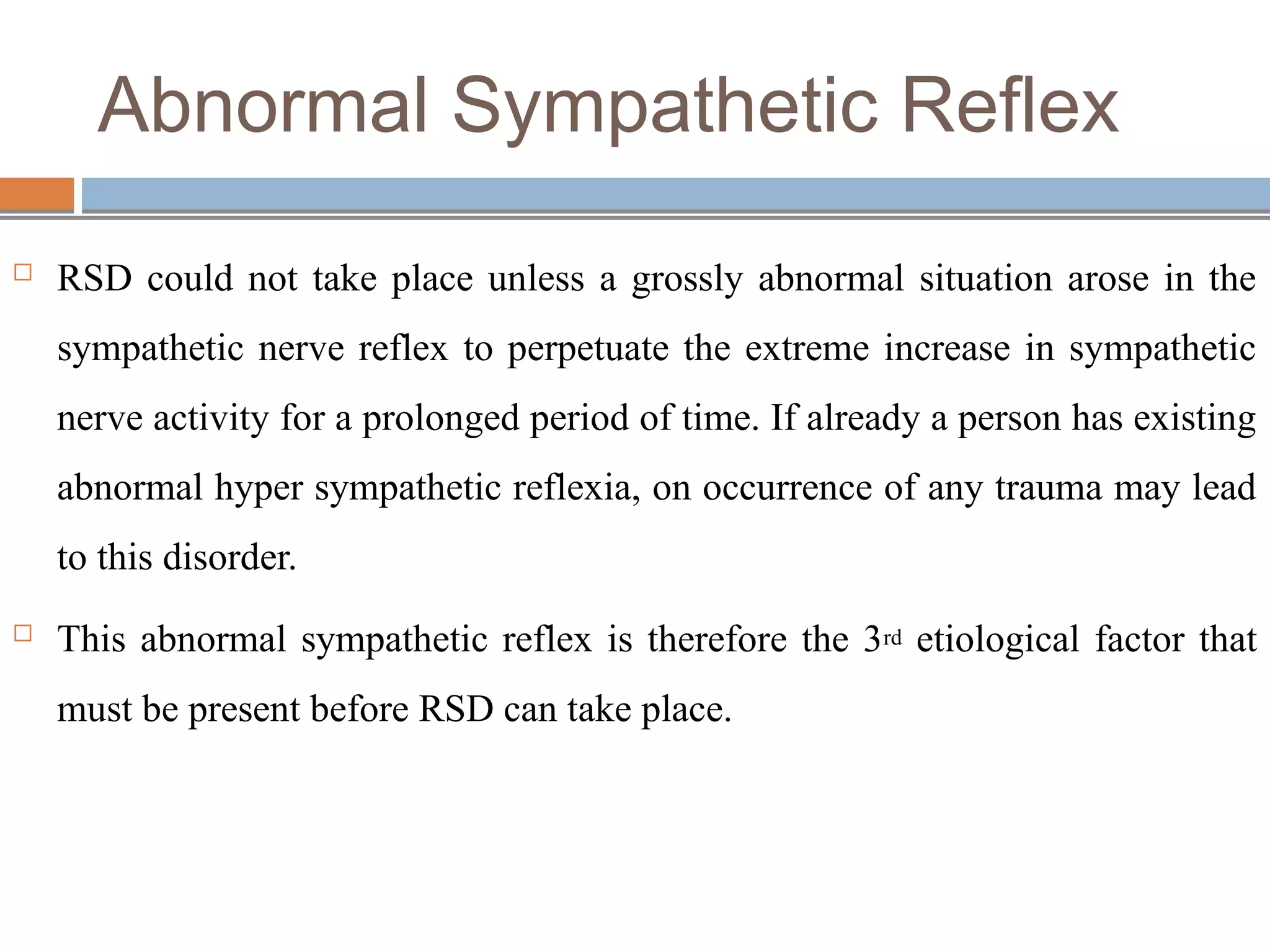 Reflex symapathetic dystrophy | PDF
