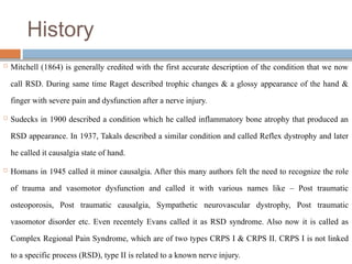 Reflex symapathetic dystrophy | PPT