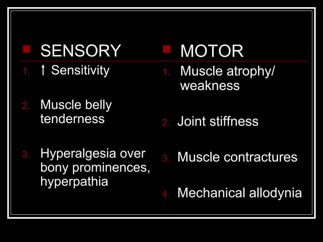Reflex sympathetic dystrophy (1) | PPT | Brain and Nervous System ...