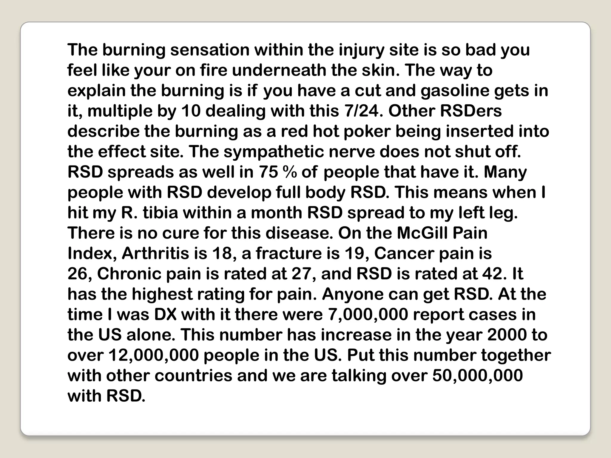 Reflex sympathetic dystrophy, what is it | PPTX