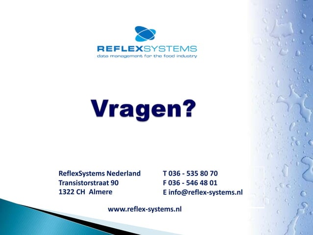 ReflexSystems Referenties | PPT