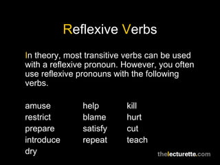 Reflexive Verbs | PPT