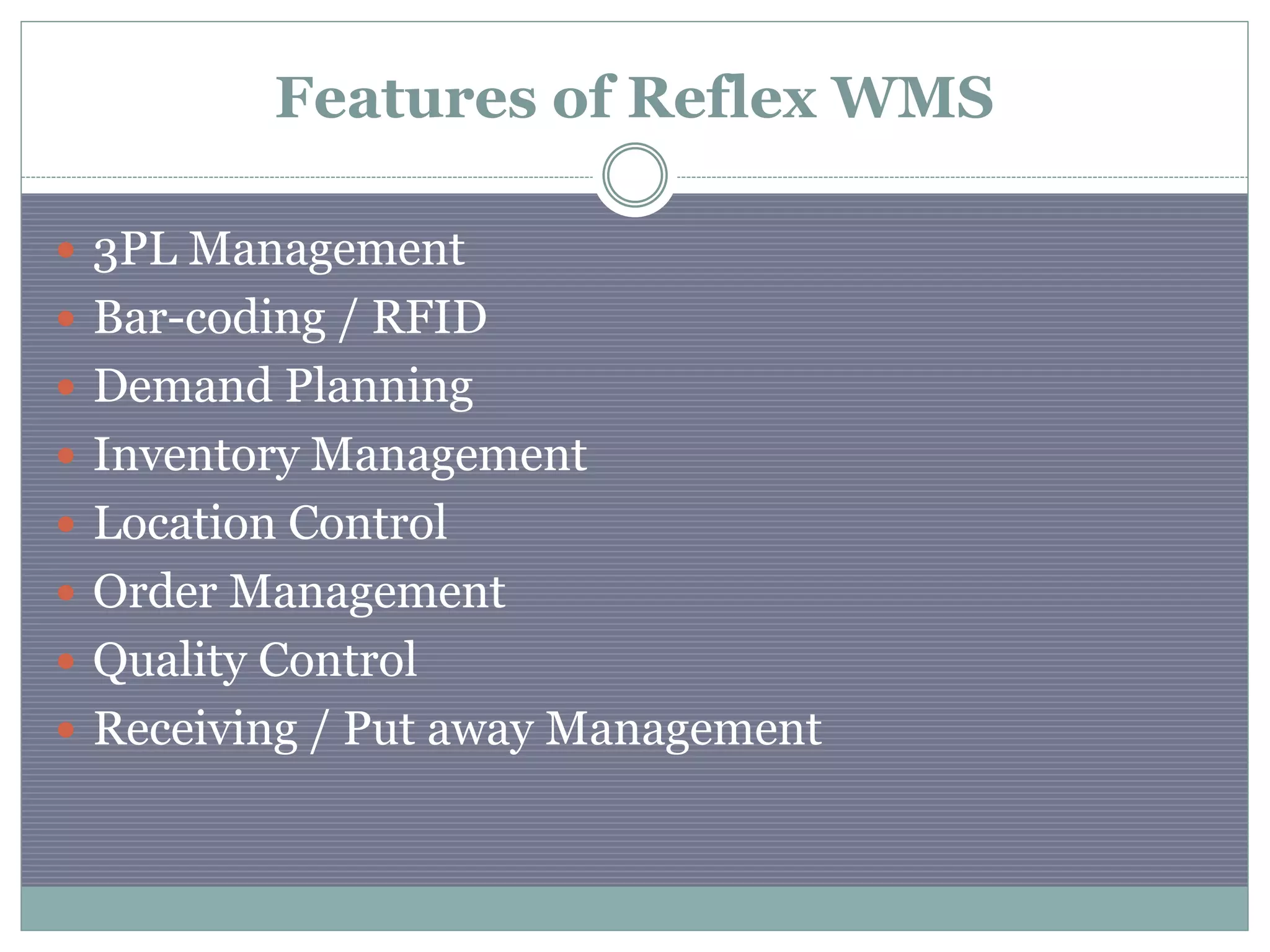 Reflex wms | PPTX