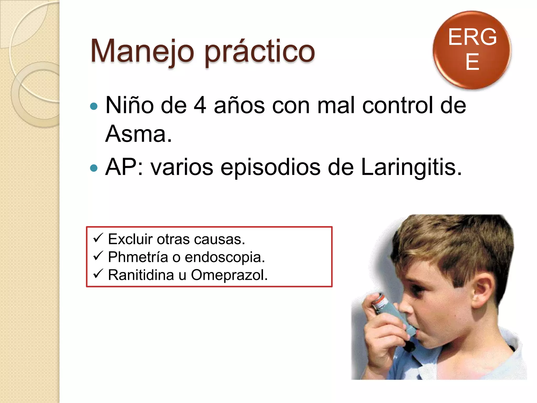 Reflujo gastroesofágico en Pediatría | PPTX