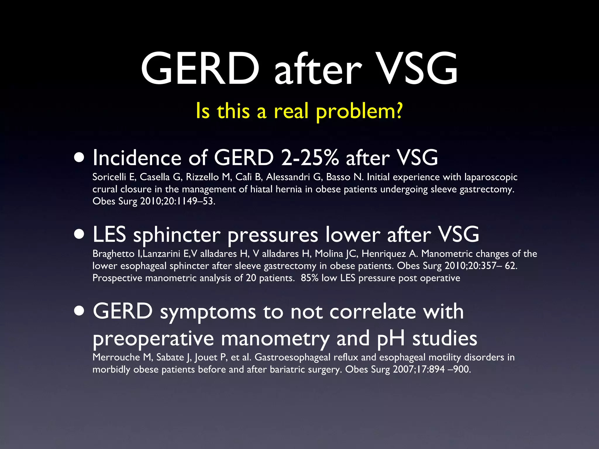 Reflujo ge post manga gástrica | PPT