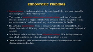 Reflux and eosinophilic oesophagitis final | PPTX