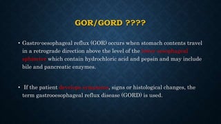 Reflux and eosinophilic oesophagitis final | PPT