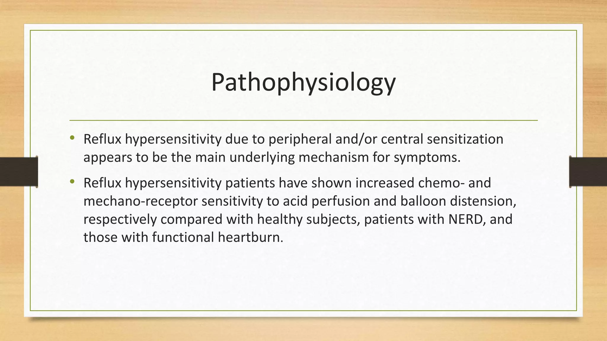 Reflux hypersensitivity | PPTX
