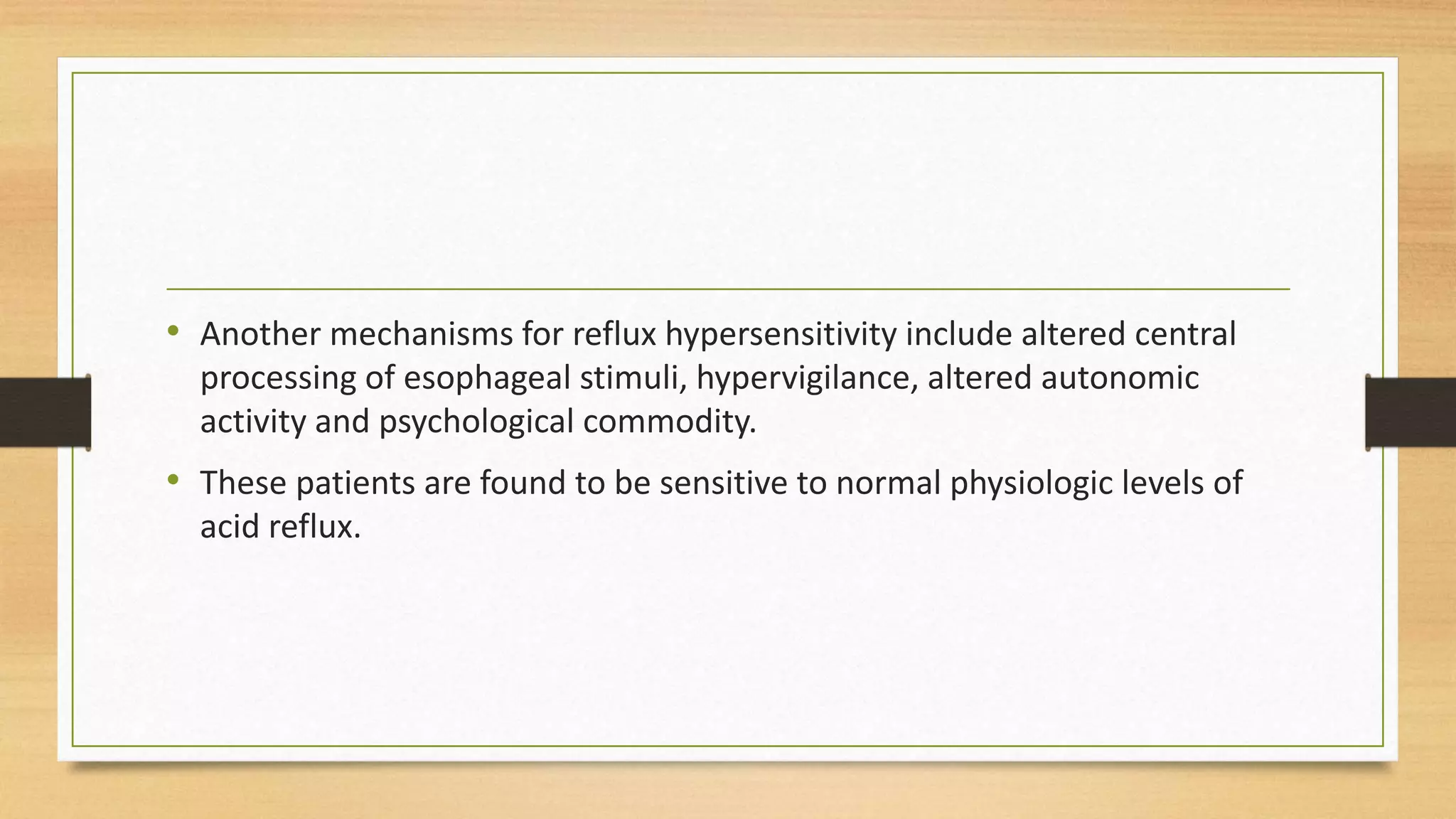 Reflux hypersensitivity | PPTX
