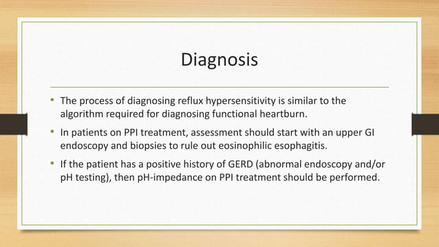 Reflux hypersensitivity | PPTX | Digestive Disorders | Diseases and ...