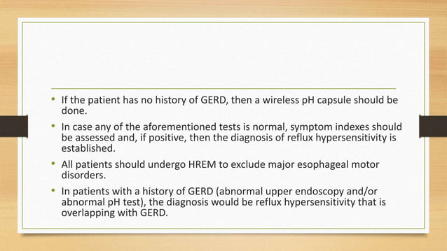 Reflux hypersensitivity | PPTX | Digestive Disorders | Diseases and Conditions