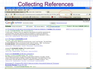 Use of Reference Management Software in Research by V. Sriram | PPT ...