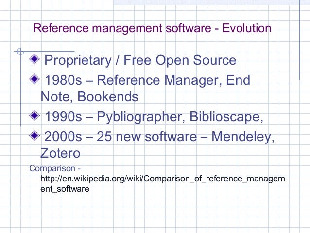 Use of Reference Management Software in Research by V. Sriram