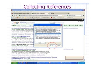Use of Reference Management Software in Social Science | PPT