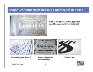 REFM Commercial Real Estate Comparative Lease Analysis Tutorial Slides ...