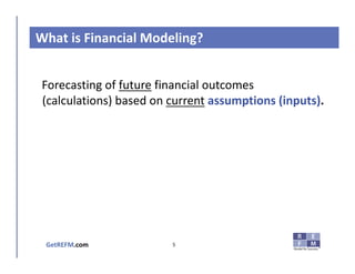 REFM's Demystifying The Excel Pro-Forma: What It Is And How You Can ...