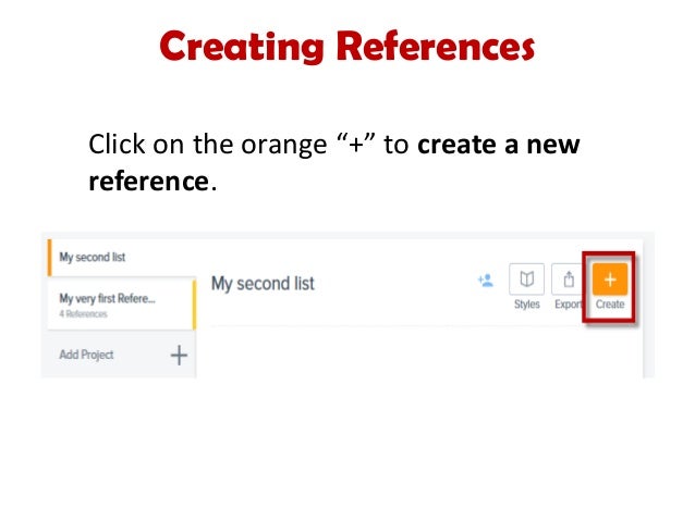 How to use RefMe to create a reference list
