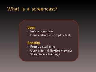 RefNet Presentation: Screencasting 2010 | PPT