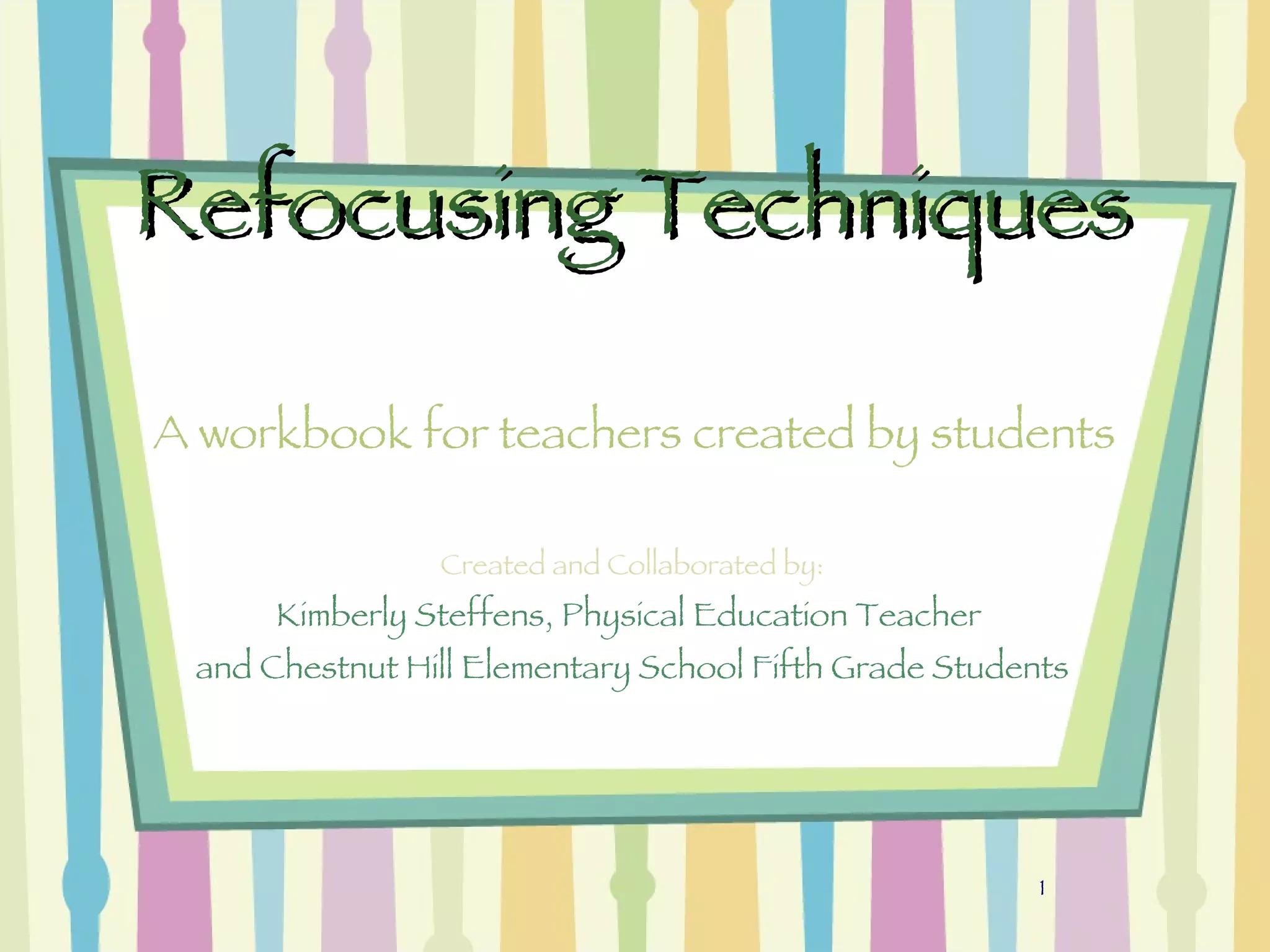 Refocusing Technique Workbookppt | PPT | Martial Arts | Sports