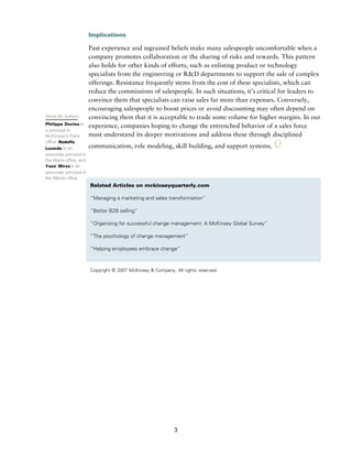 Refocusing The Sales Force To Cross Sell | PDF | Business Expos ...