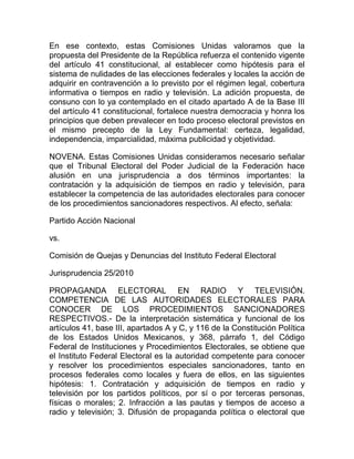Reforma Al Artículo 41 De La Constitución Política De Los Estados