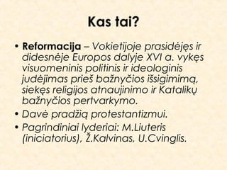 Reformacija | PPT