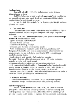 Reforma şi contrareforma | DOCX
