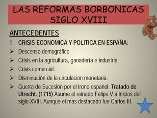 Reformas borbónicas | PDF