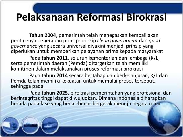 Reformasi birokrasi | PPTX