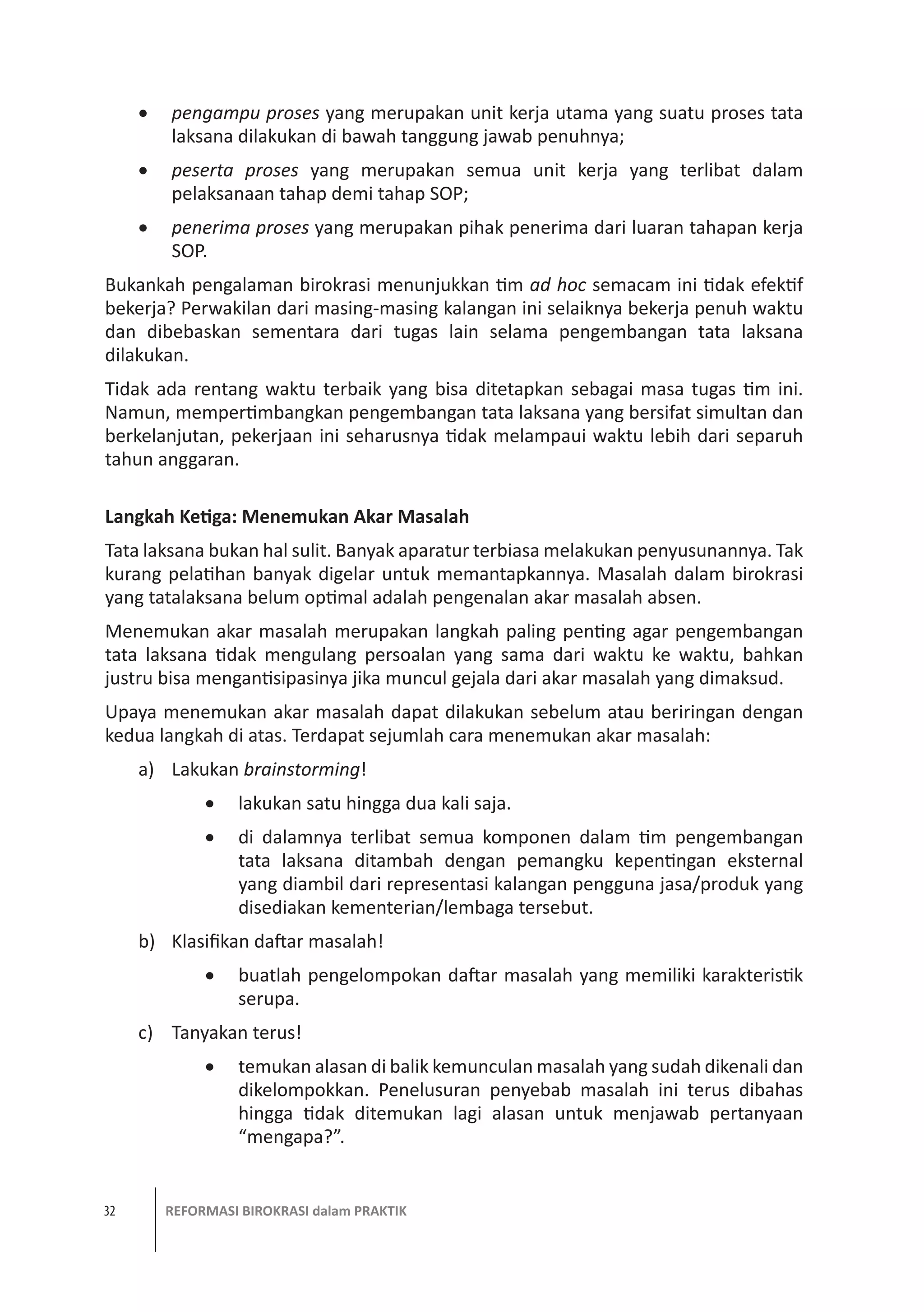 Reformasi birokrasi dalam praktik | PDF