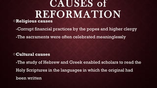 Reformation by Martin Luther | PPT