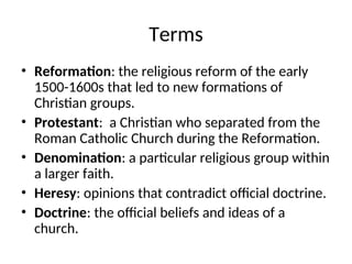 Reformation and the impact of religious affiliation.ppt