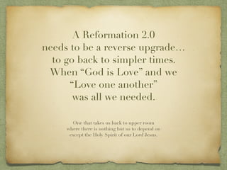 Reformation 2.0 christian history - part 4 of 4 | PDF | Christianity | Religion & Spirituality