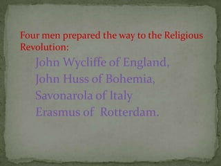 Reformation and Religious Wars Part 1 | PPTX | Christianity | Religion ...