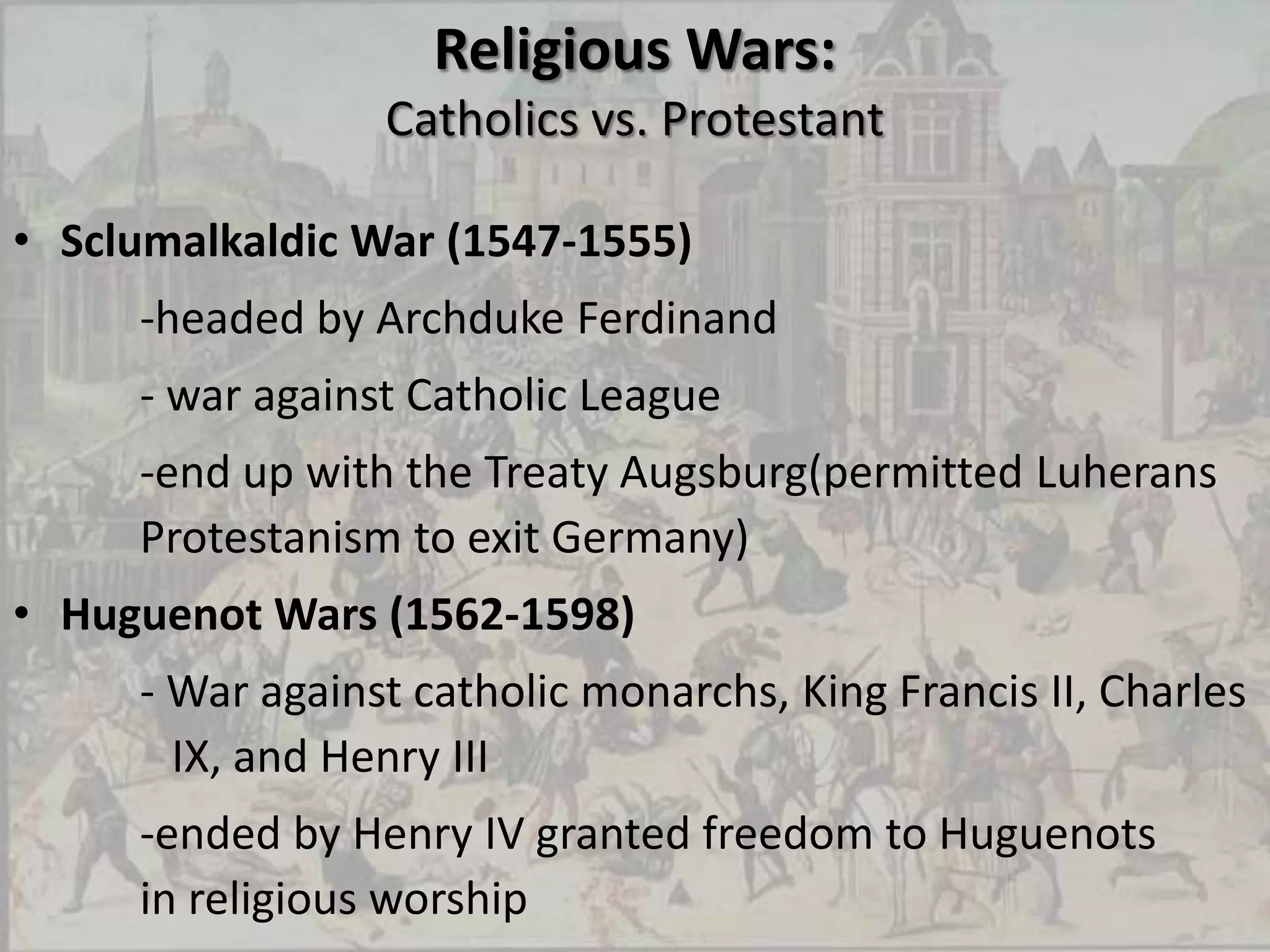 Reformation and Religious Wars Part 3 | PPT
