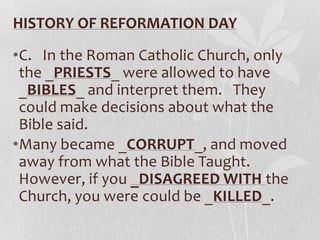 Reformation day powerpoint | PPTX