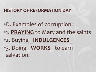 Reformation day powerpoint | PPTX