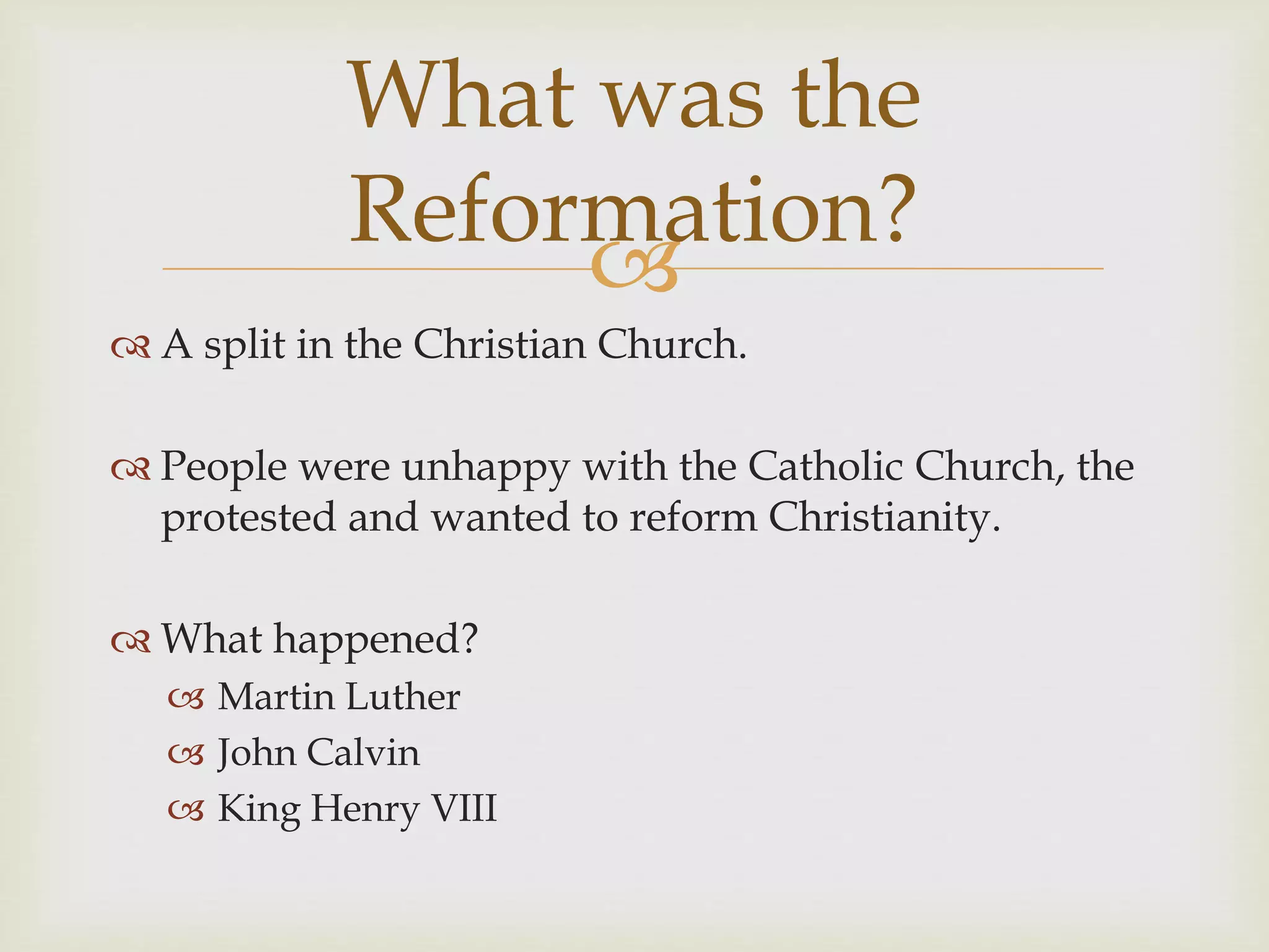 The Reformation in England | PPTX