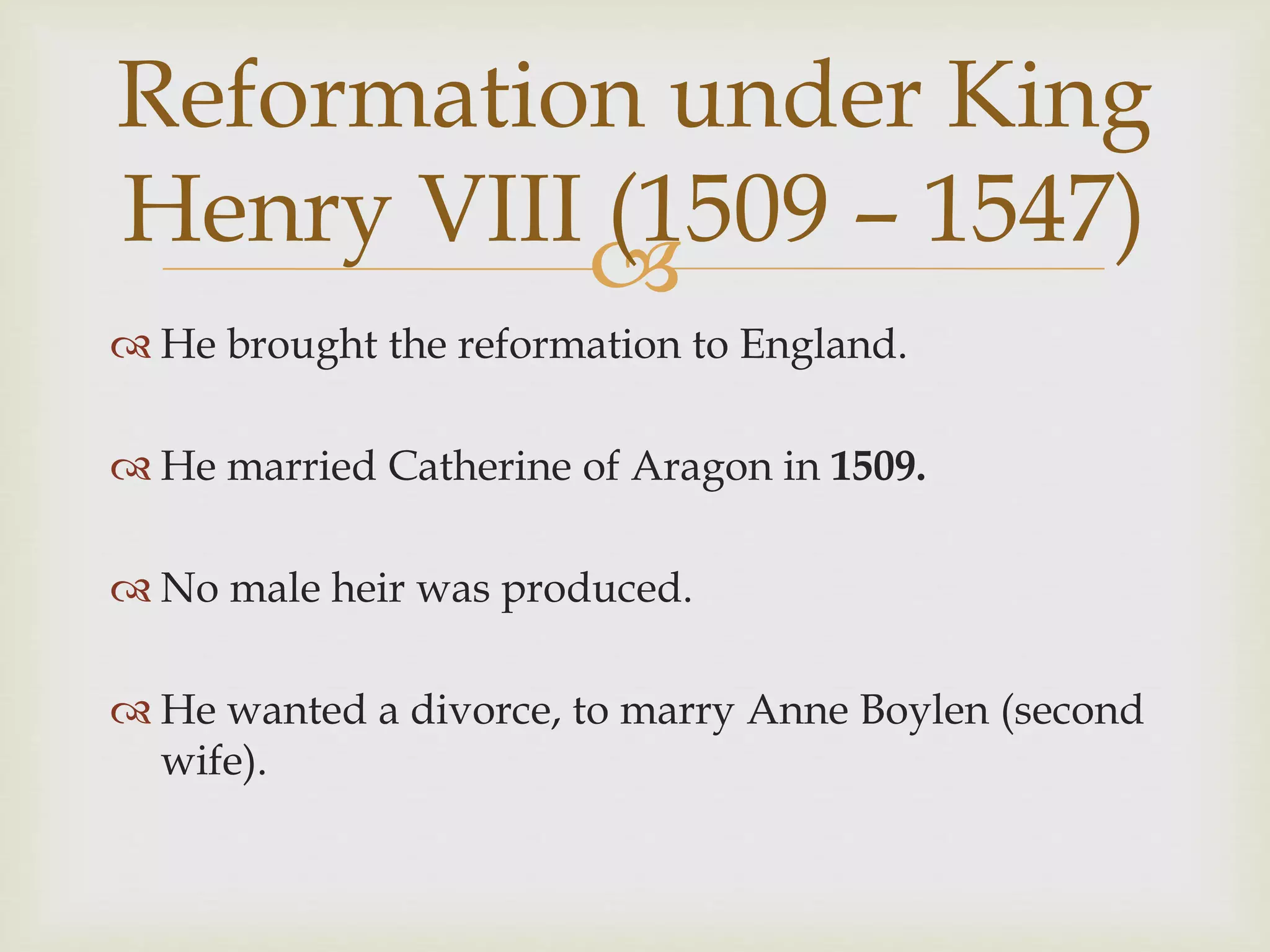 The Reformation in England | PPTX