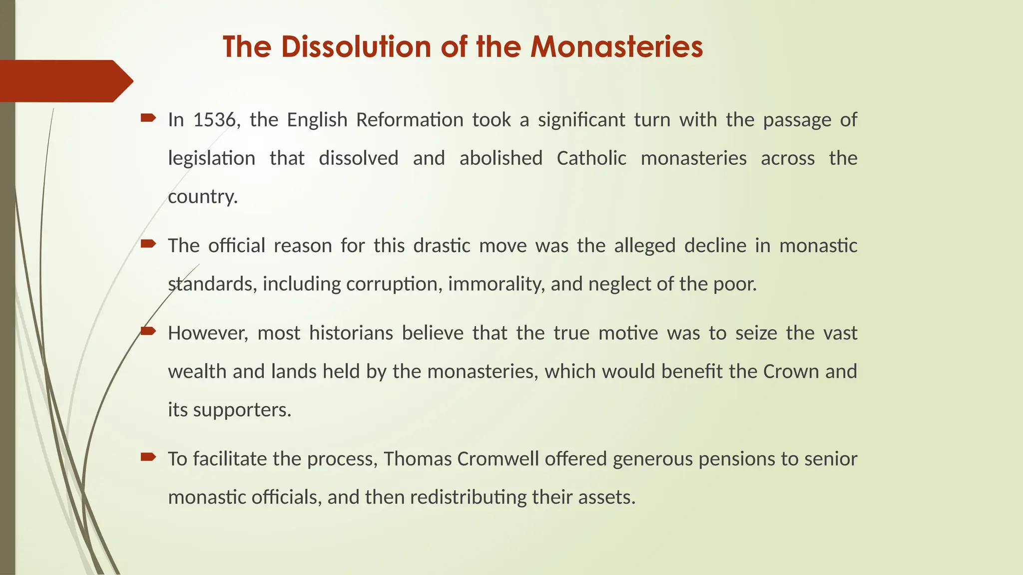 Reformation in England : Causes and Consequences | PPTX