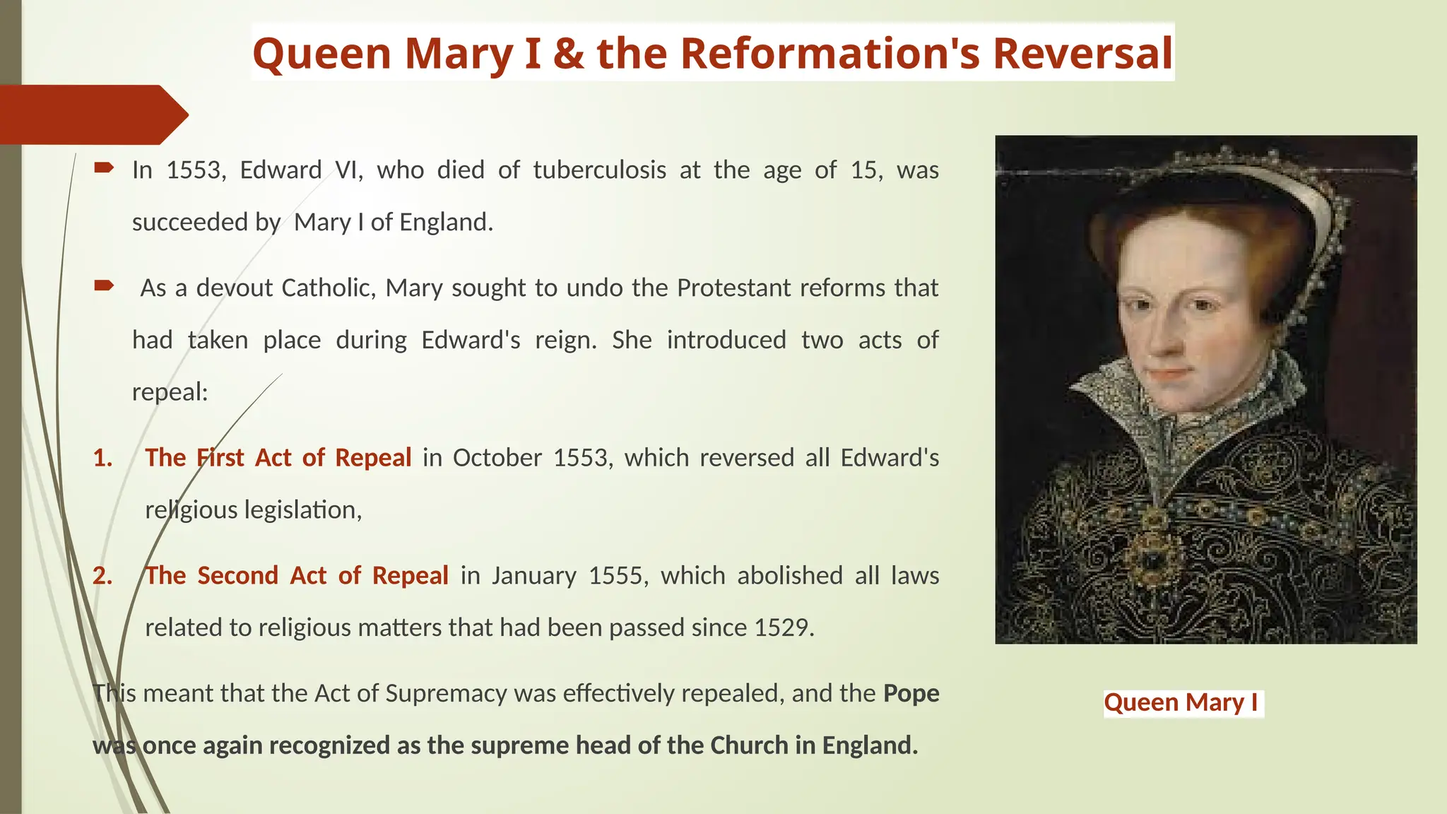 Reformation in England : Causes and Consequences | PPTX