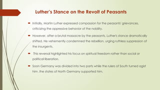 Reformation in Germany : Role Of Martin Luther | PPTX