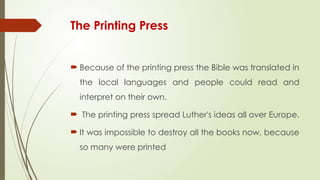 Reformation in Germany : Role Of Martin Luther | PPTX