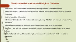 Reformation in Switzerland : Role of Zwingli and Calvin | PPT