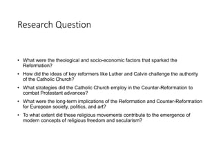 Reformation Its Impact and Counter Reformation Slides.pptx