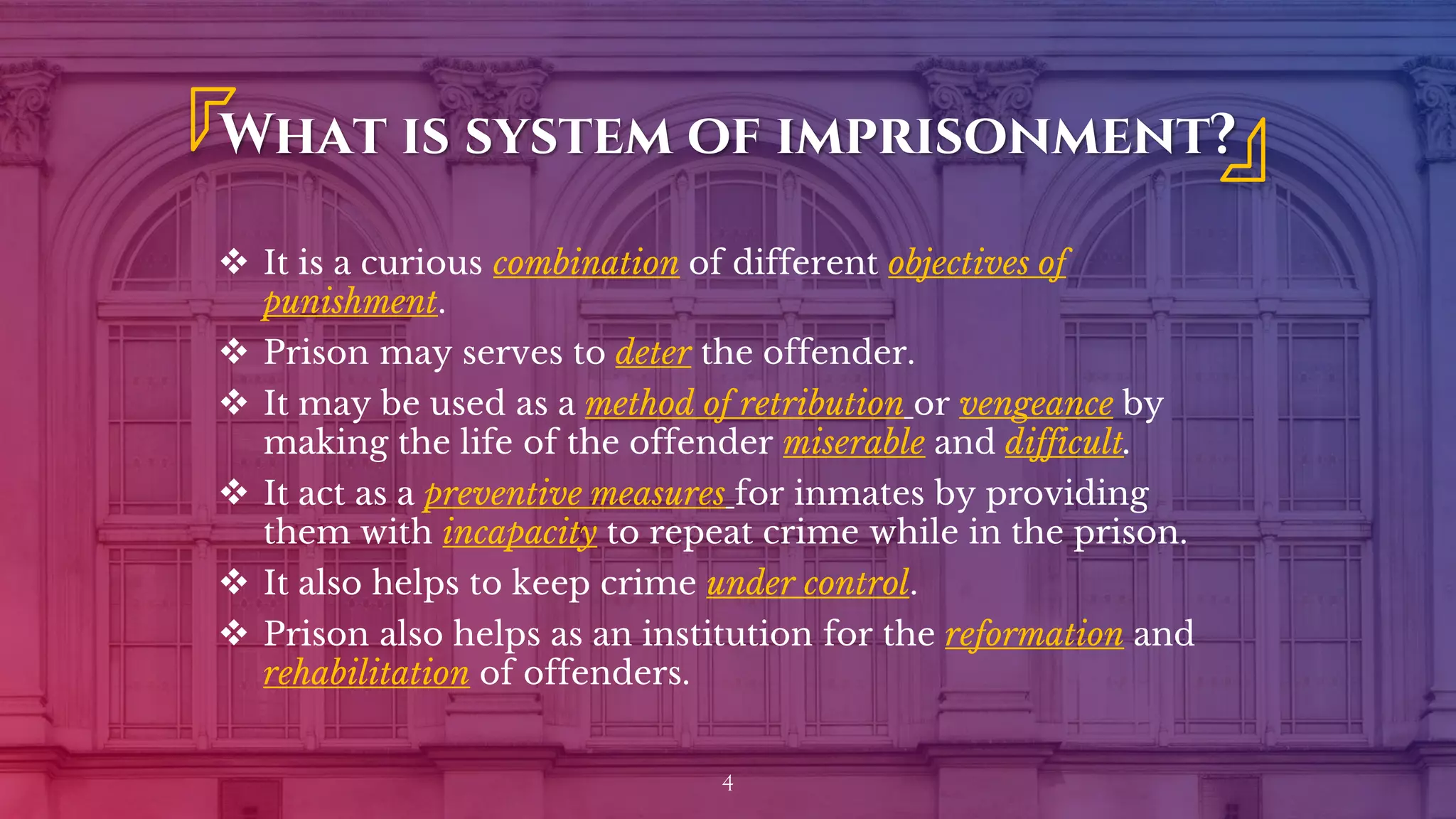 REFORMATION OF PRISONERS UNDER CRIMINAL JUSTICE DELIVERY SYSTEM.pptx